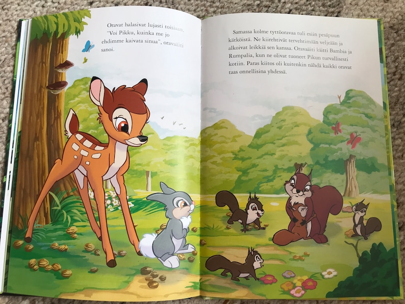 Disney Book BAMBI and the Lost Squirrel Lovely Children's Book in ...