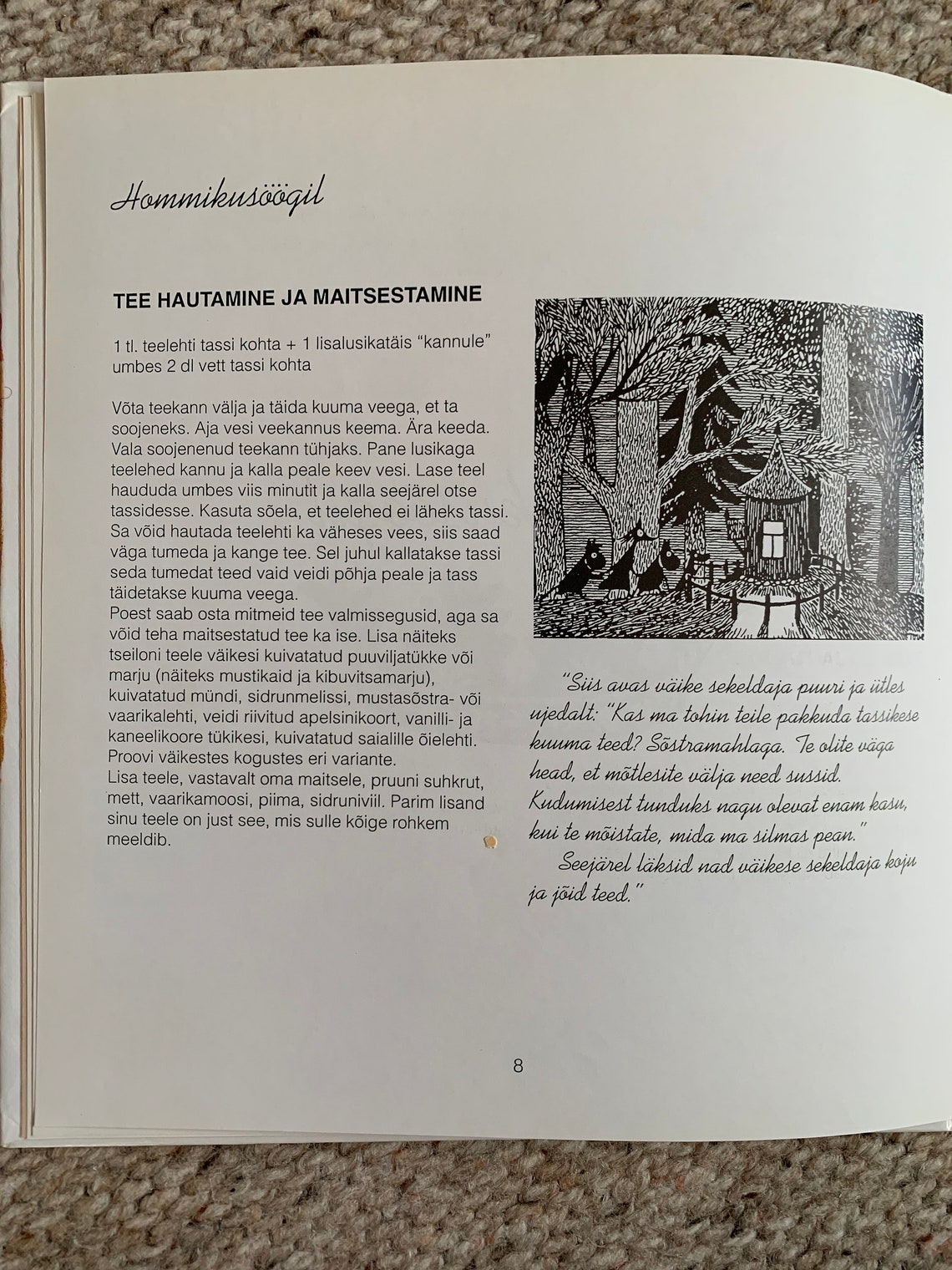 MOOMINMAMMAS Cook Book by Sami Malila. Vintage Children's Book. Easy ...