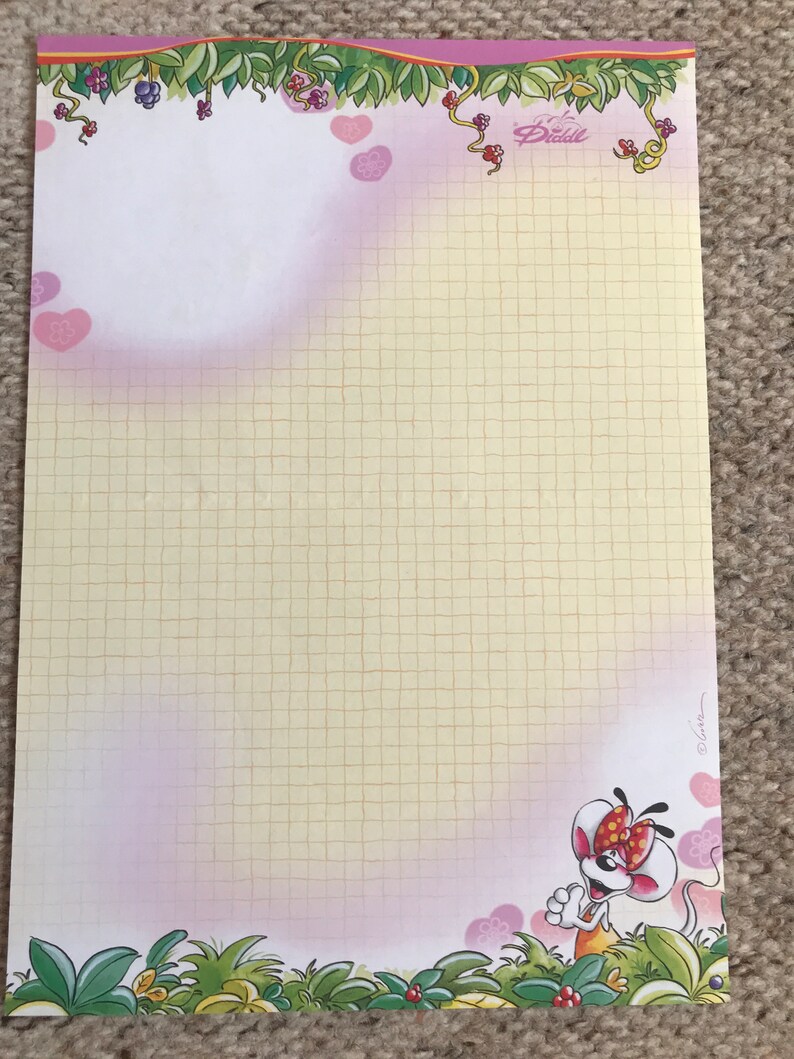 DIDDL Writing Paper Sheets Single Designs Vintage Decorated - Etsy