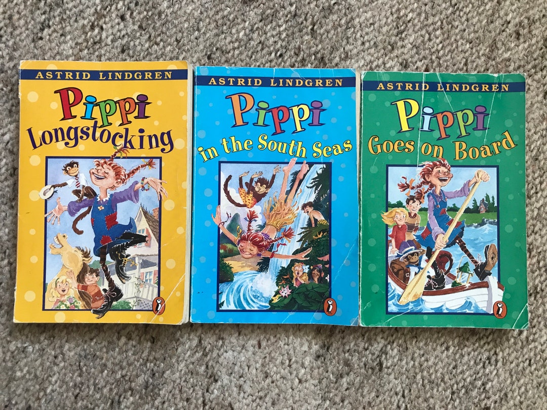 Set of 3 PIPPI LONGSTOCKING Books in English by Famous Swedish Author ...