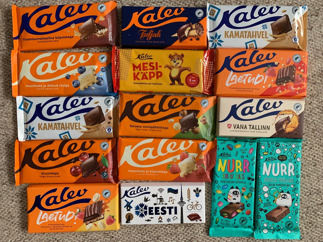 ESTONIAN CHOCOLATE 15 Bars / Gift Idea / Kalev / Made in Estonia ...