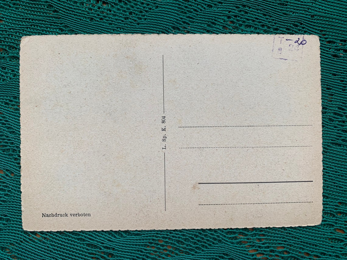 GERMANY Antique Postcards From Early 1900s Black and White Old ...