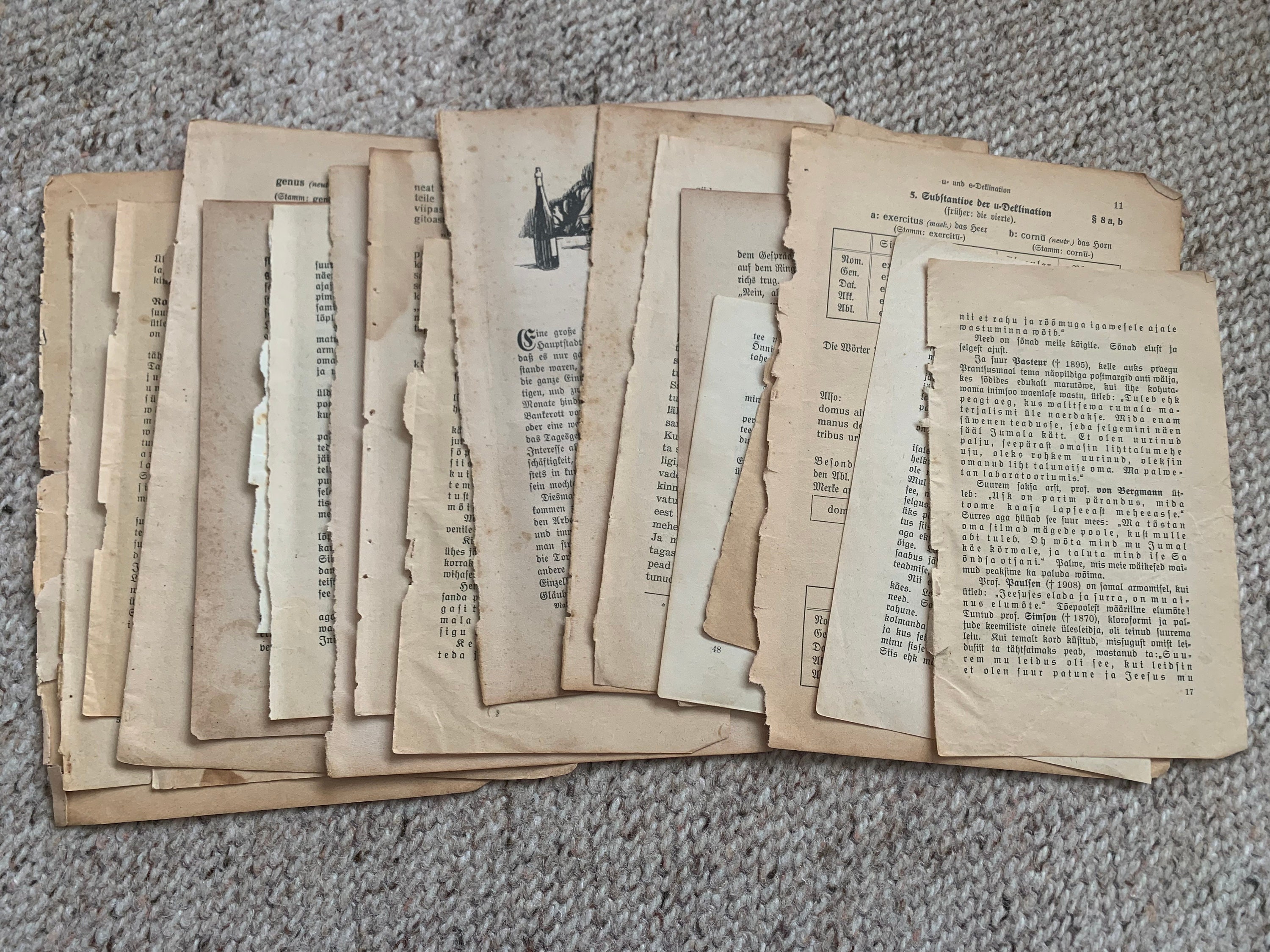 20 Antique Book Pages Brown Sheets From 1880s-1940s for Junk - Etsy