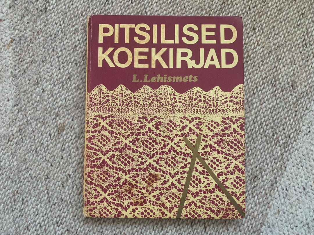 Vintage Estonian Lace Making Knitting Manual From 1970s. Soviet DIY Book. Lace Patterns. USSR ...