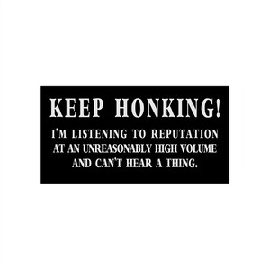 Taylor Swift Reputation Bumper Sticker, Taylor Swift Bumper Sticker ...