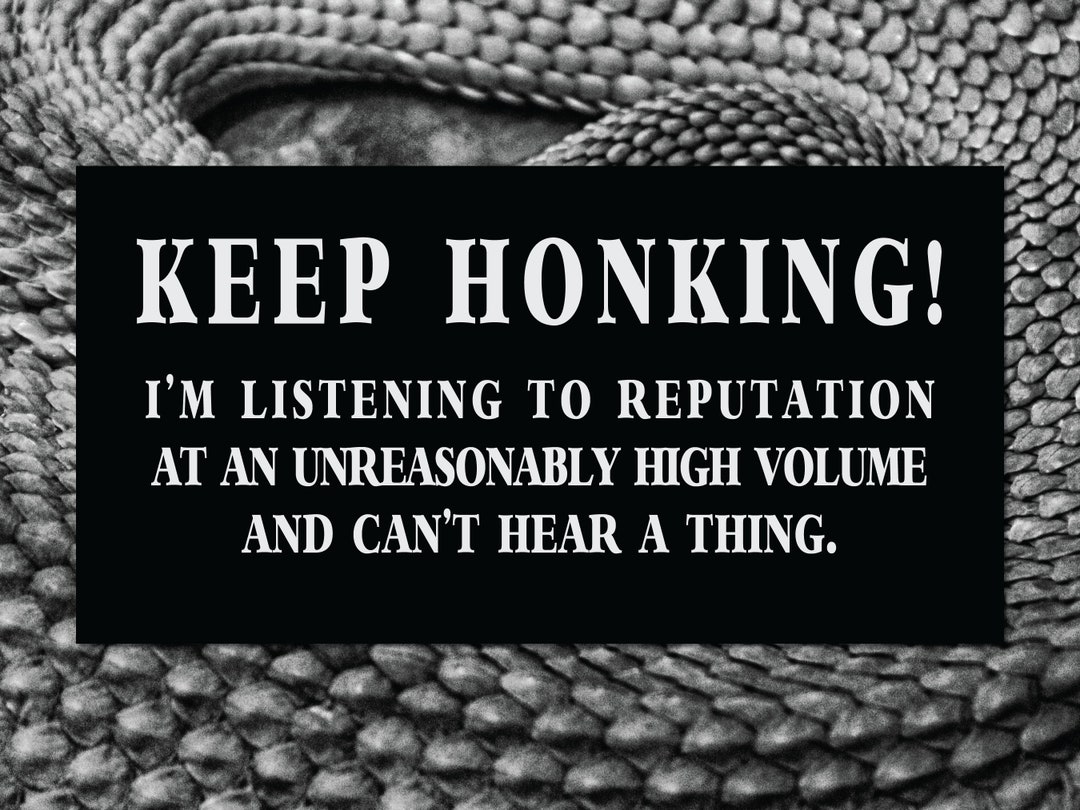 Taylor Swift Reputation Bumper Sticker, Taylor Swift Bumper Sticker ...