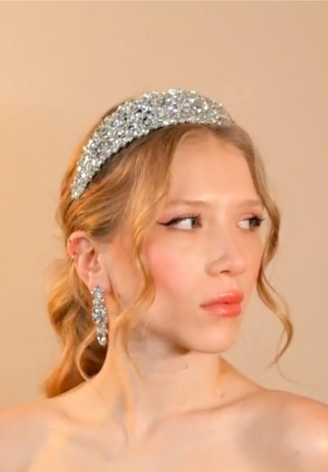 Crystal Bridal Headband – Sparkling Art Deco Wedding Hairpiece With ...