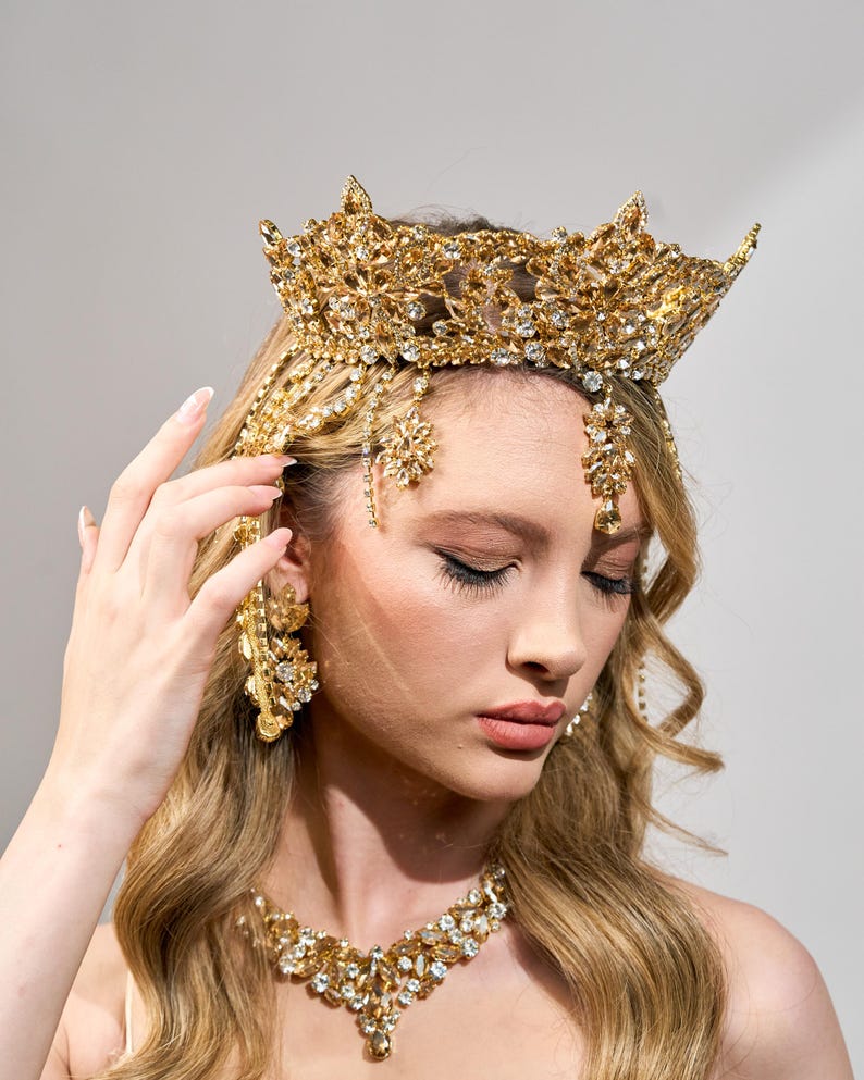 Gold Quinceanera Crown - Etsy