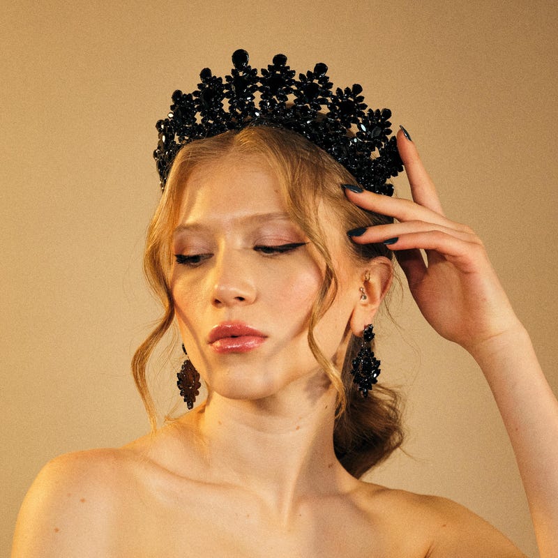 Black Wedding Headpiece - Etsy