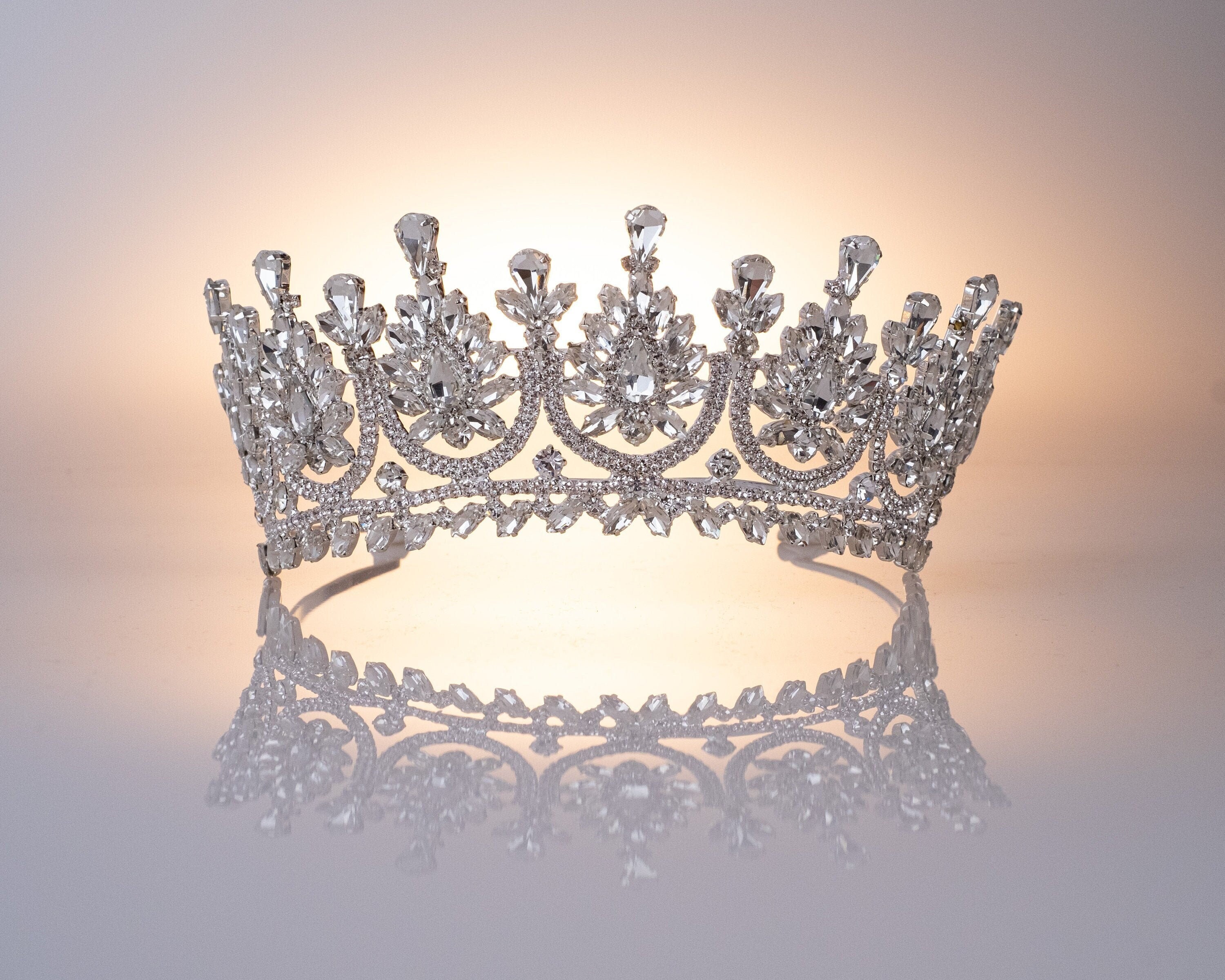 Swarovski Crystal Tiara, Crystal Wedding Tiara, Wedding Tiara, Bridal ...