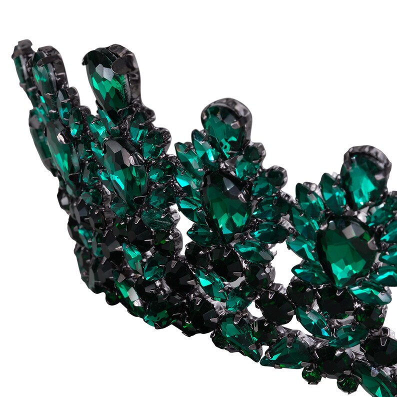 Green Crystal Tiara, Henna Hair Accessories, Wedding Hair Accessories ...