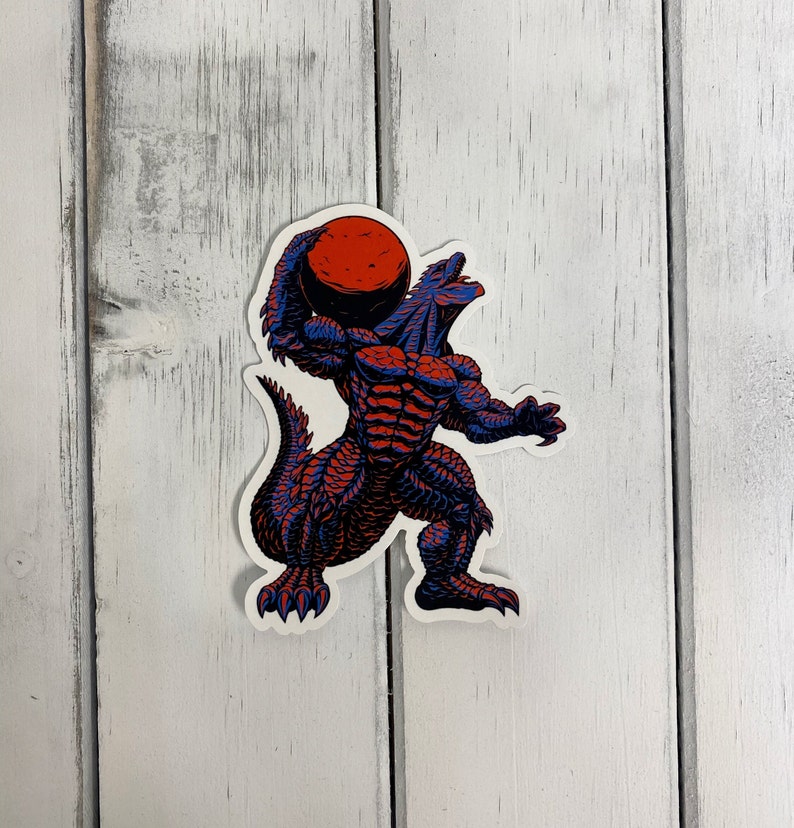 Godzilla Vinyl Sticker Scrapbook Car Decal Bumper Sticker Waterproof ...