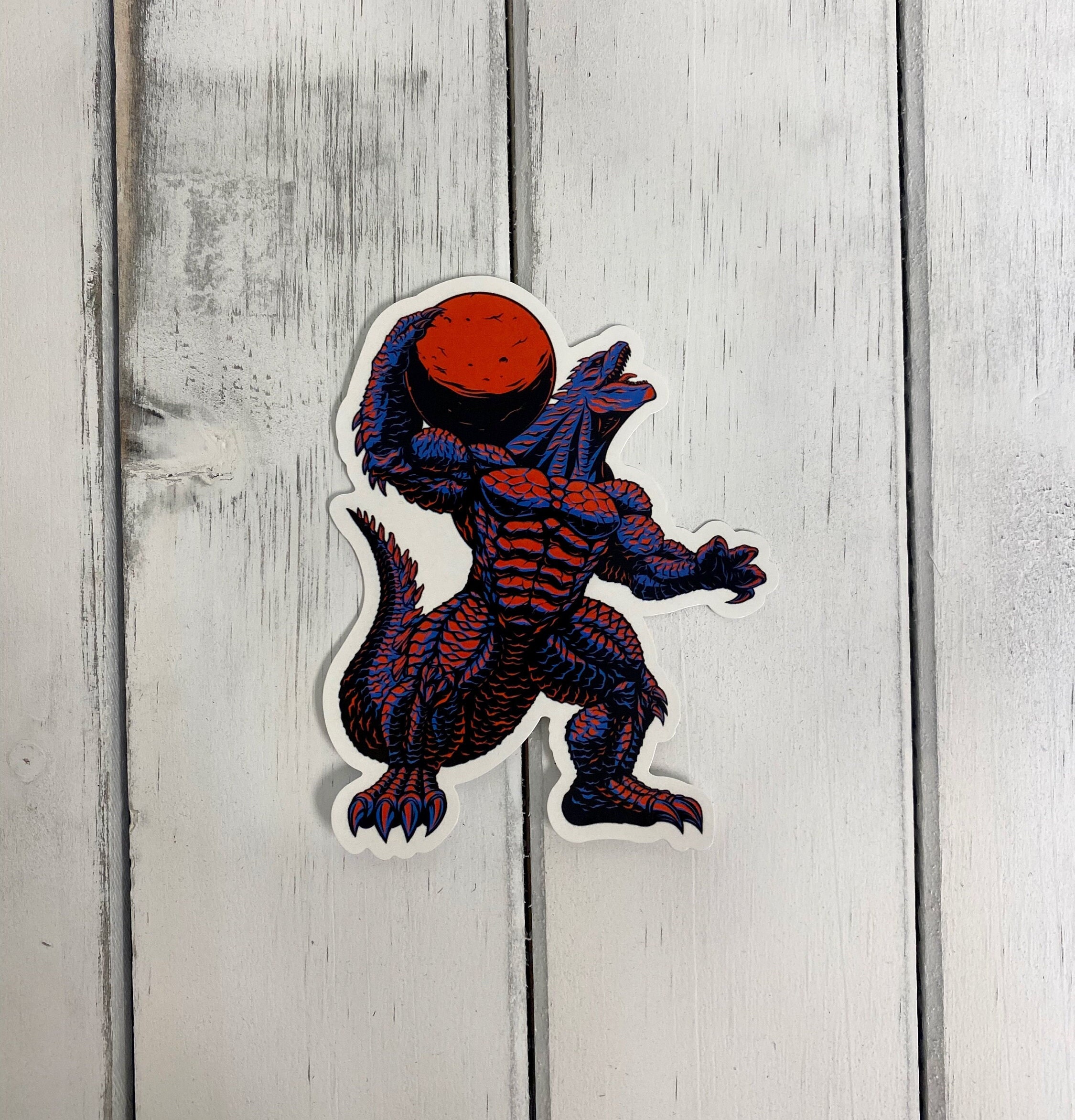 Godzilla Vinyl Sticker - Scrapbook Car Laptop Phone Water Bottles ...