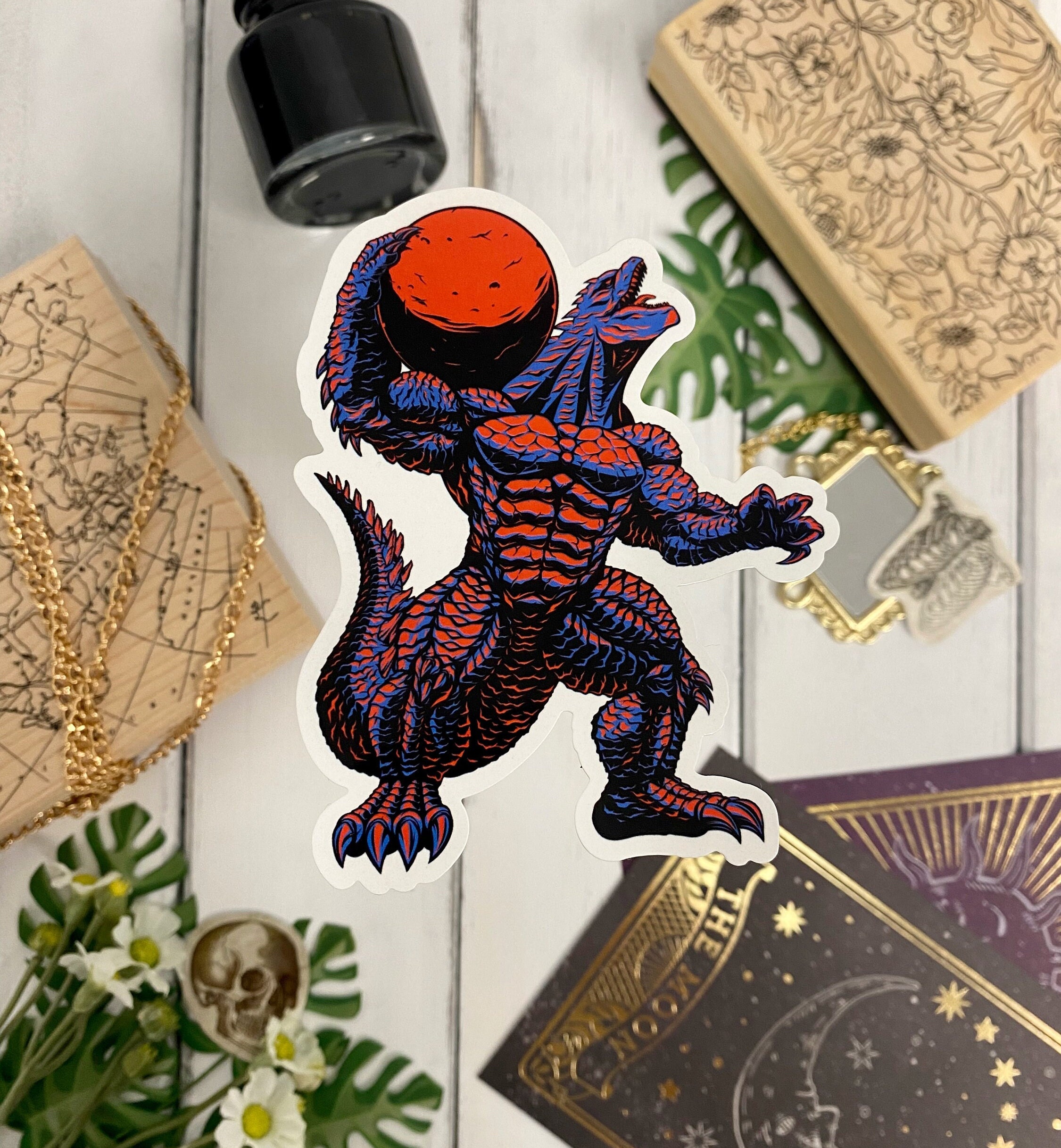 Godzilla Vinyl Sticker - Scrapbook Car Laptop Phone Water Bottles ...