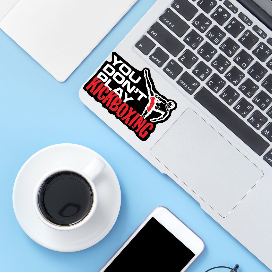 Waterproof Kickboxing Vinyl Sticker for Scrapbooks Cars Laptops and ...