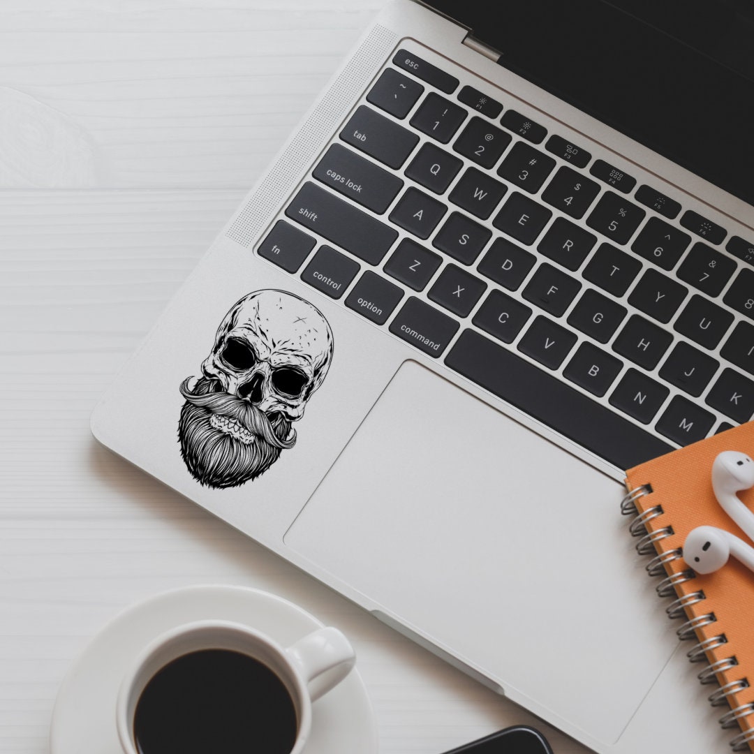 Bearded Skull Vinyl Sticker Waterproof for Cars Laptops More - Etsy