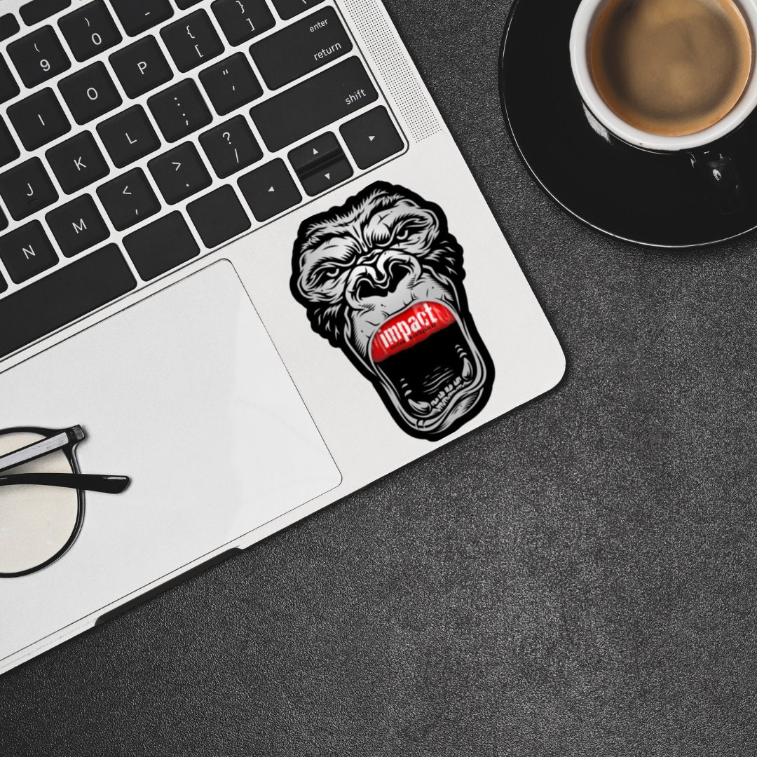 Gorilla Vinyl Sticker - Laptop Car and Phone Decal - Durable for ...