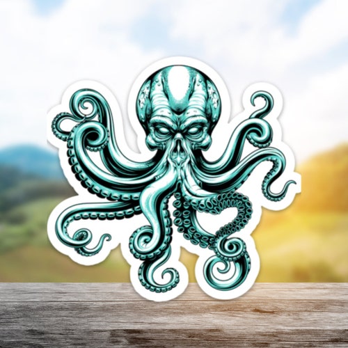Tiny Kraken Vinyl Sticker - Etsy