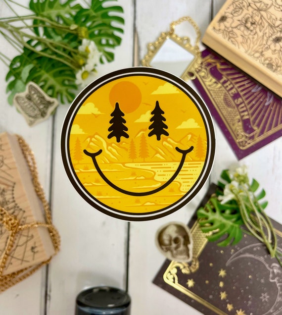 Smiley View Sticker for Bumpers Hydro Flasks Car Windows - Etsy