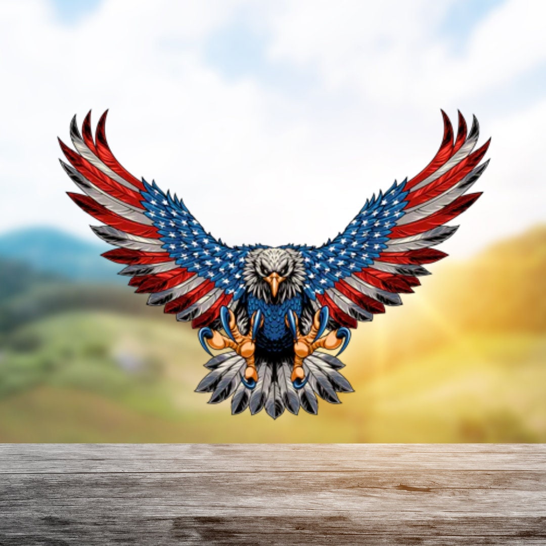 Soaring Eagle Vinyl Sticker Scrapbook Car Decal Bumper Sticker - Etsy