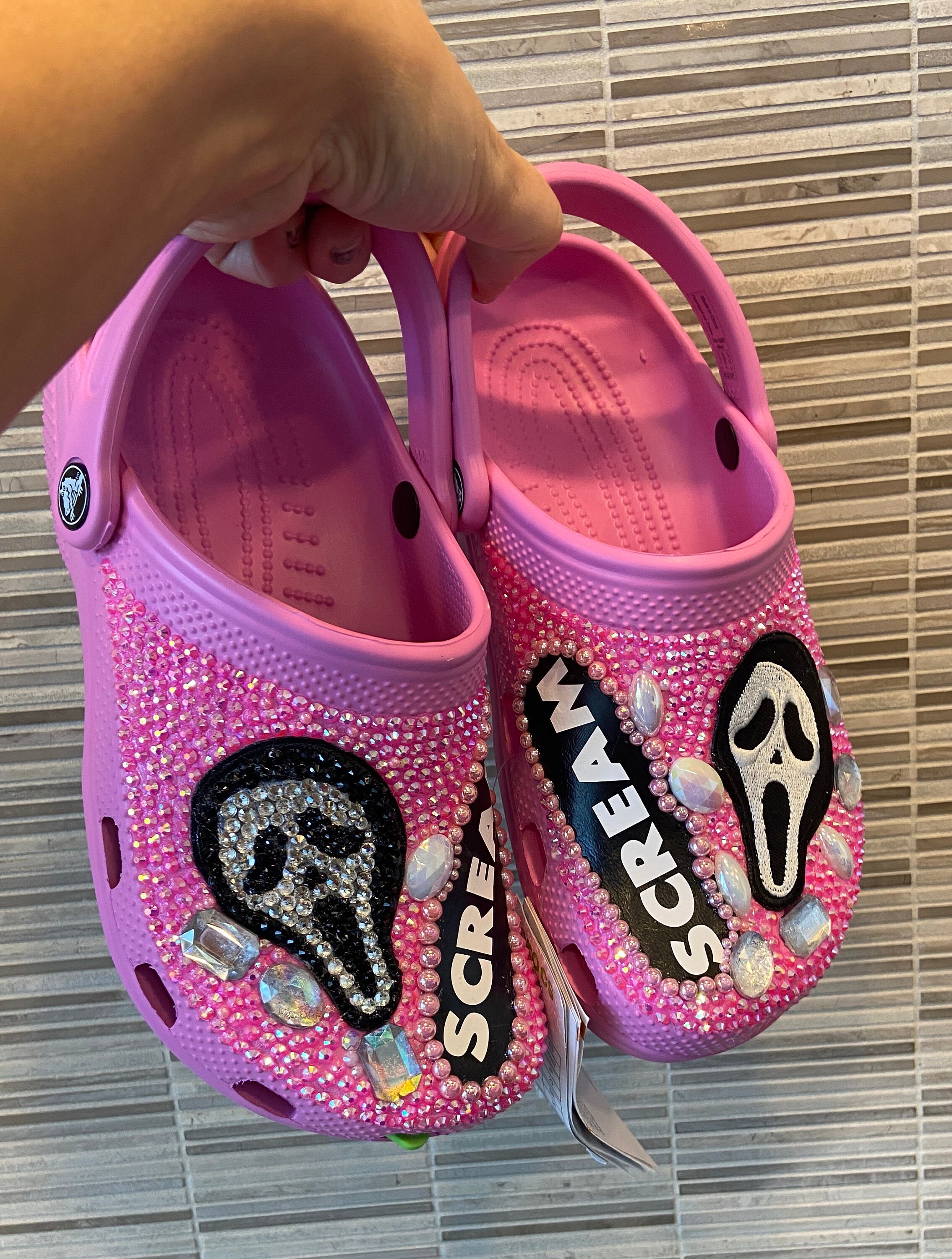 Bling Crocs Custom Croc Shoes Ghost Face Crocs Horror Movie - Etsy
