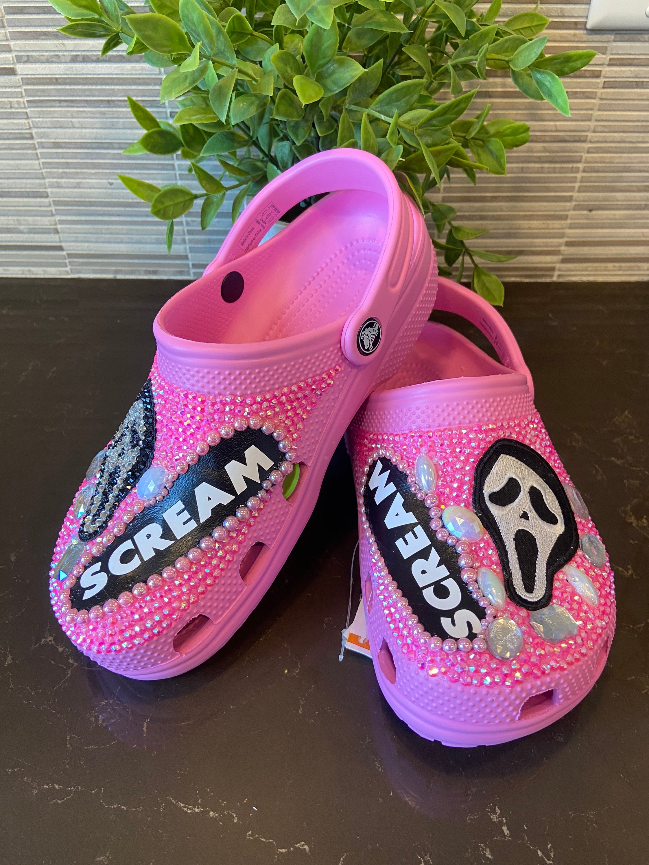 Bling Crocs Custom Croc Shoes Ghost Face Crocs Horror Movie - Etsy