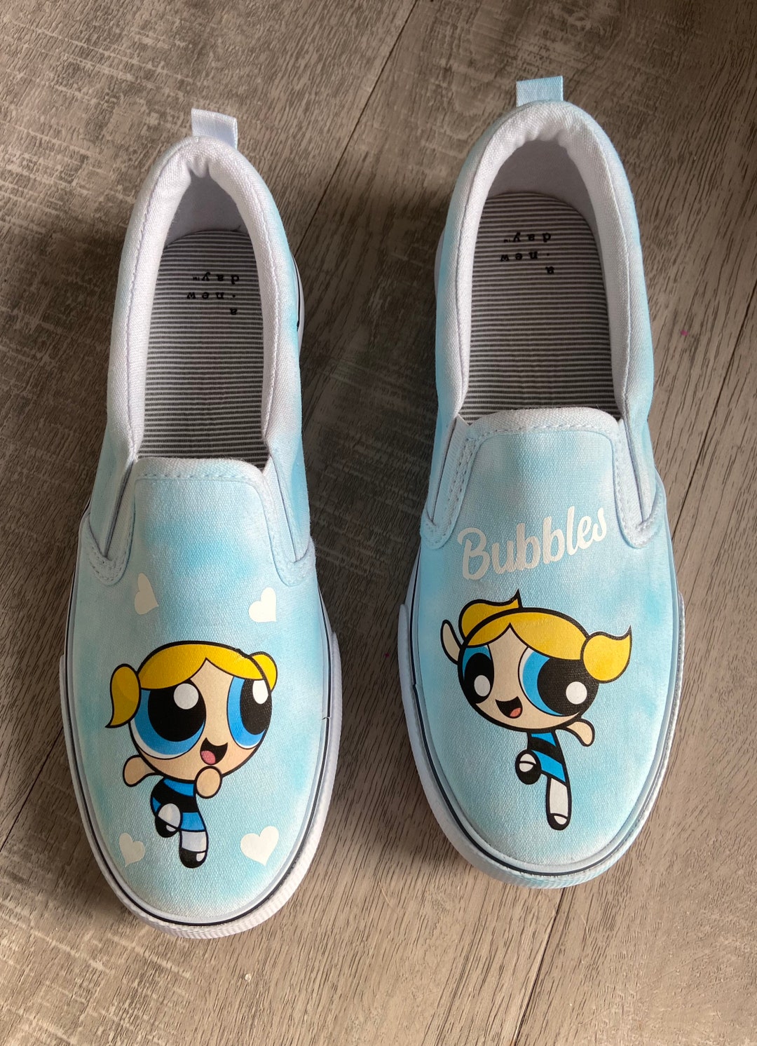 Powerpuff Shoes Power Puff Girls Sneakers Bubbles Slip on - Etsy
