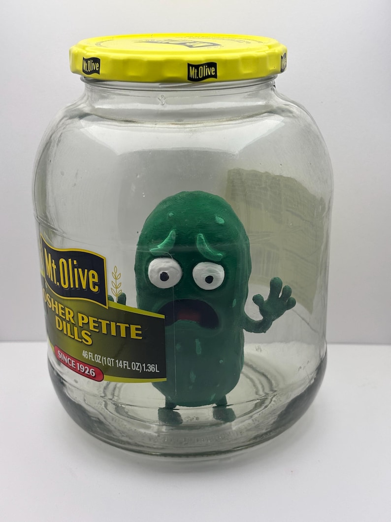 Scared Pickle – Funny 3D Printed Desk Buddy (jar Not Included) - Etsy