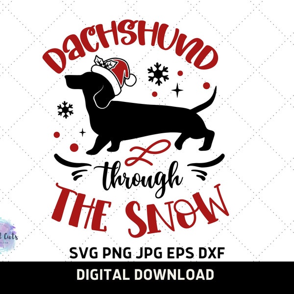 Dachshund Through the Snow - Etsy