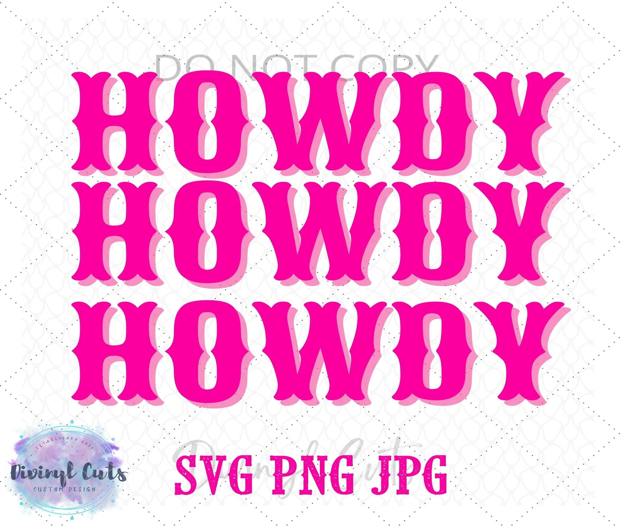 Howdy SVG Cowgirl SVG Western Cut File - Etsy
