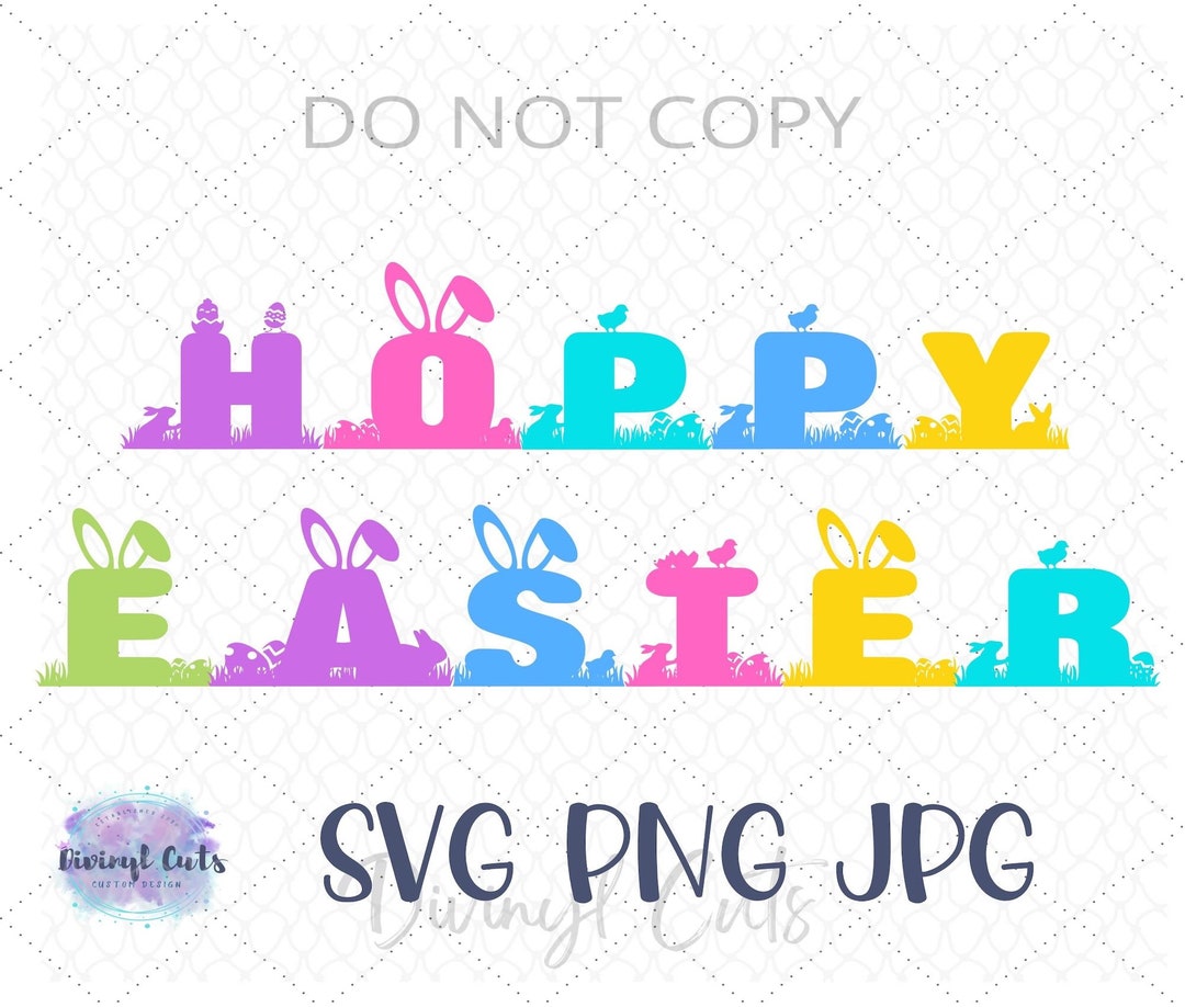 Easter Alpahbet SVG- Easter Clipart- Easter Bunny for Cricut- Clipart ...