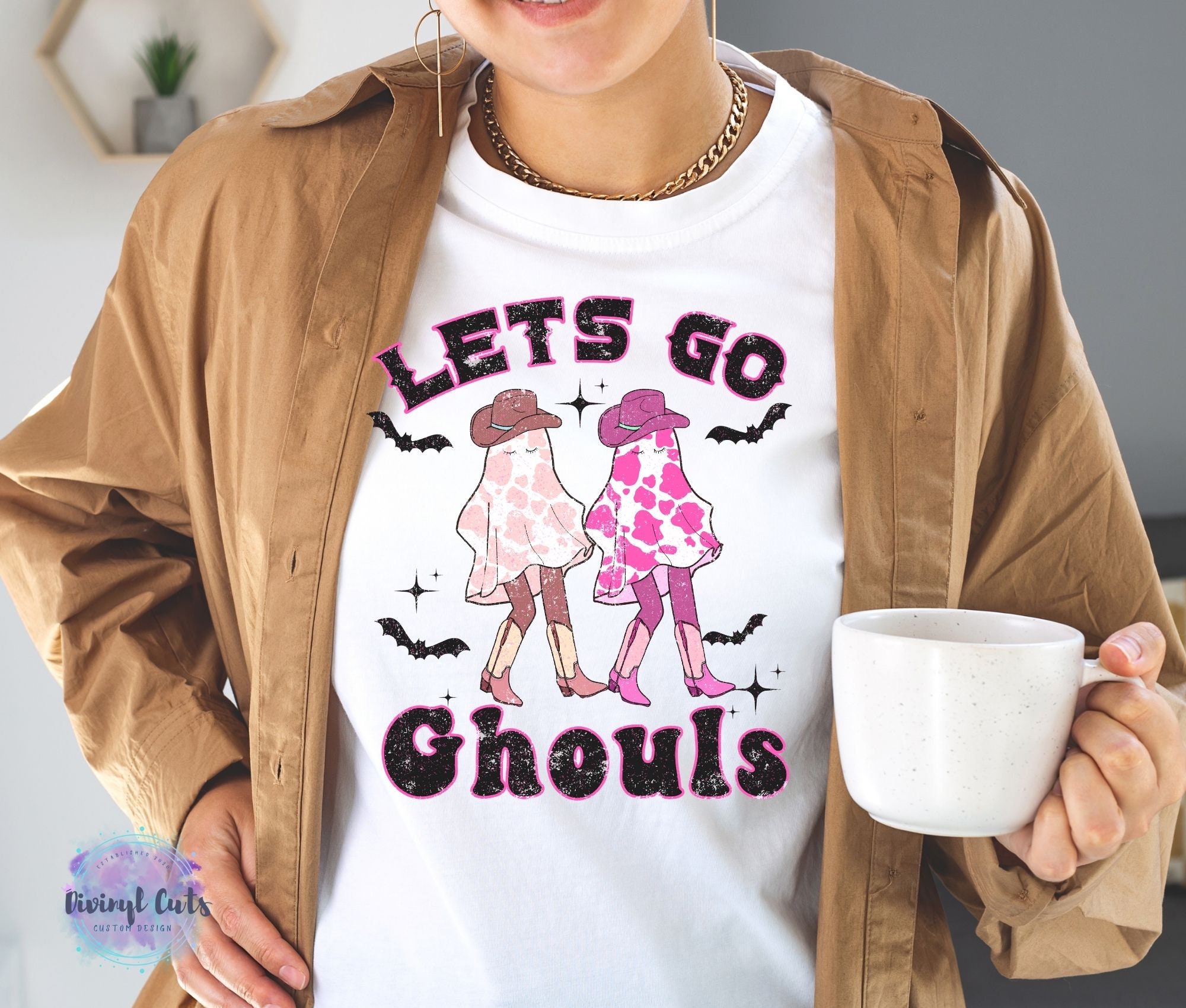 Lets Go Ghouls PNG | Cowgirl Ghouls PNG Sublimation| Printable - Etsy