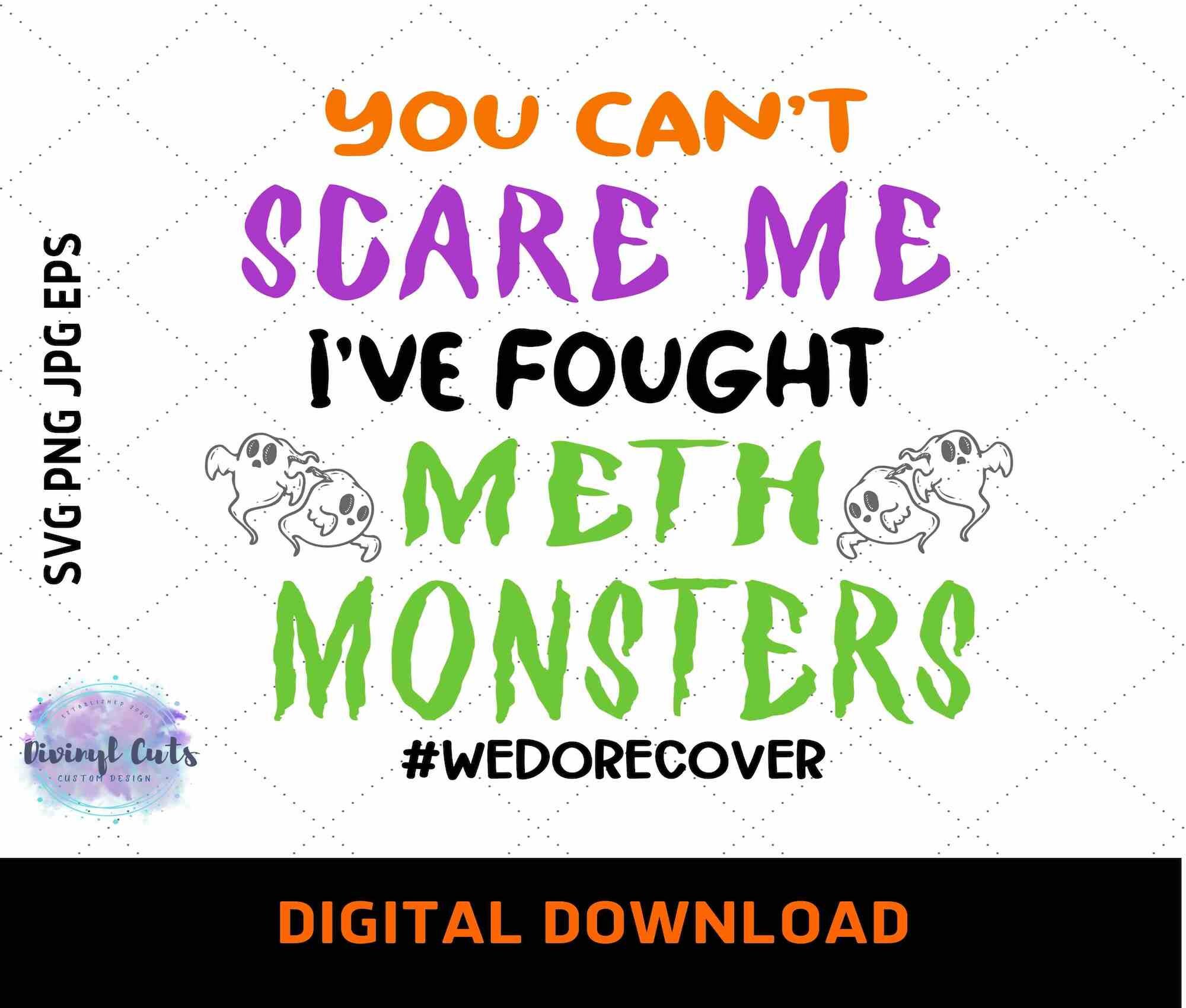 We Do Recover Png Svg Sobriety Cricut File Halloween - Etsy