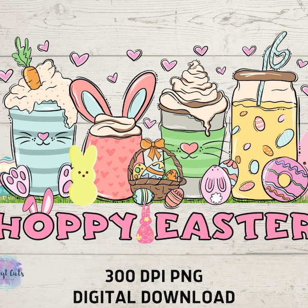 Hoppy Easter Clipart - Etsy