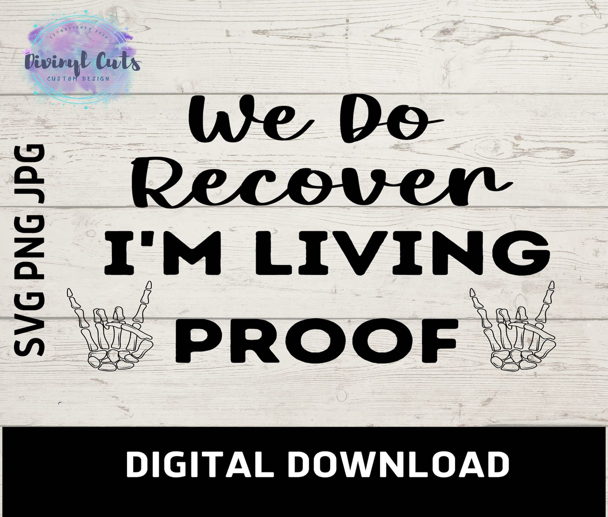 We Do Recover Svg-sobriety Cricut File-sobriety PNG Sober - Etsy