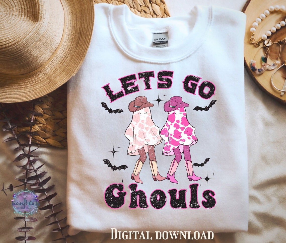 Lets Go Ghouls PNG | Cowgirl Ghouls PNG Sublimation| Printable - Etsy