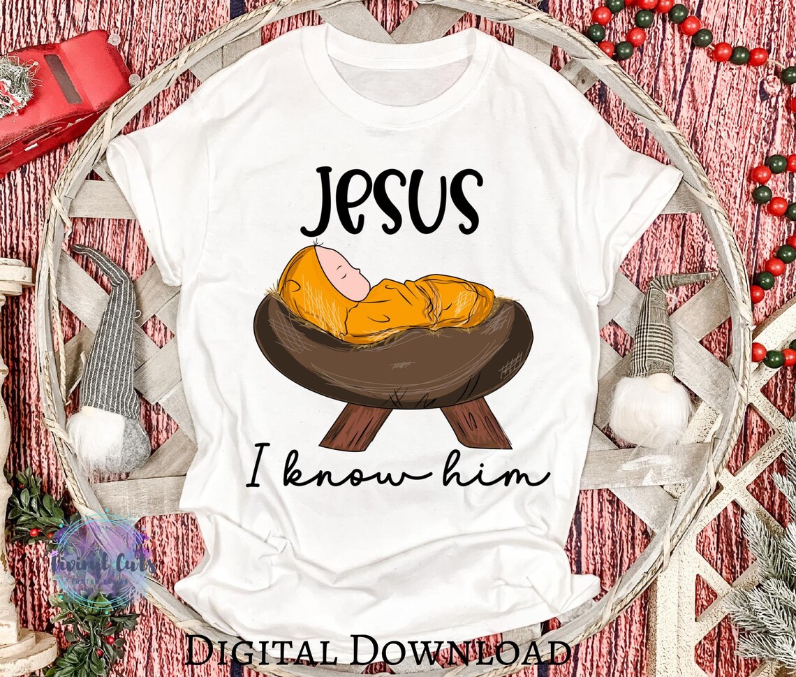 Jesus I Know Him Png| Nativity Scene Png | Baby in a Manger Png ...