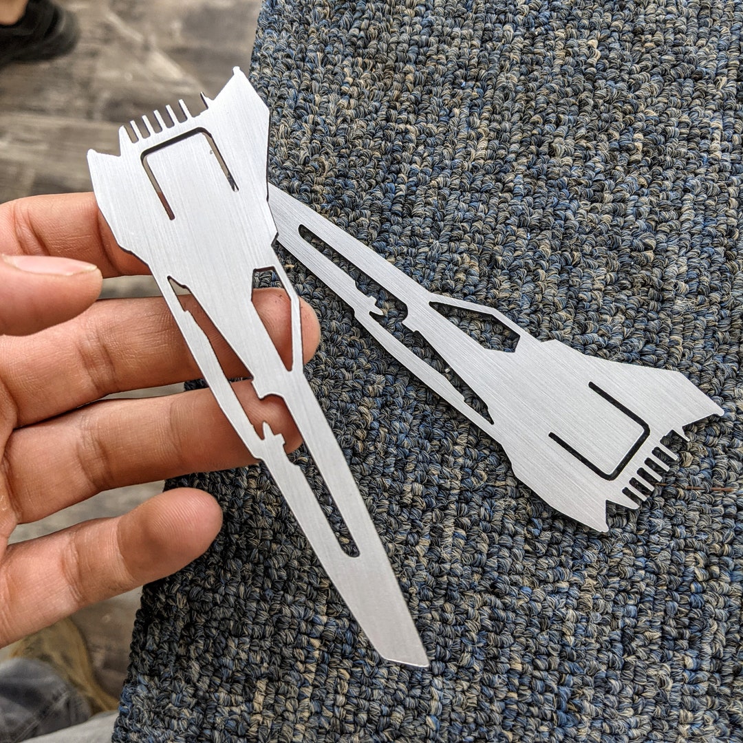 Custom Battlestar Galactic Car Badge Pair - Brushed Silver - VHB Tape ...