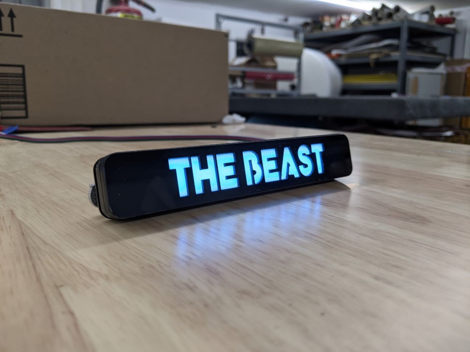 Custom LED Grille Badge Block Font RGB 1.12 X | Etsy Canada