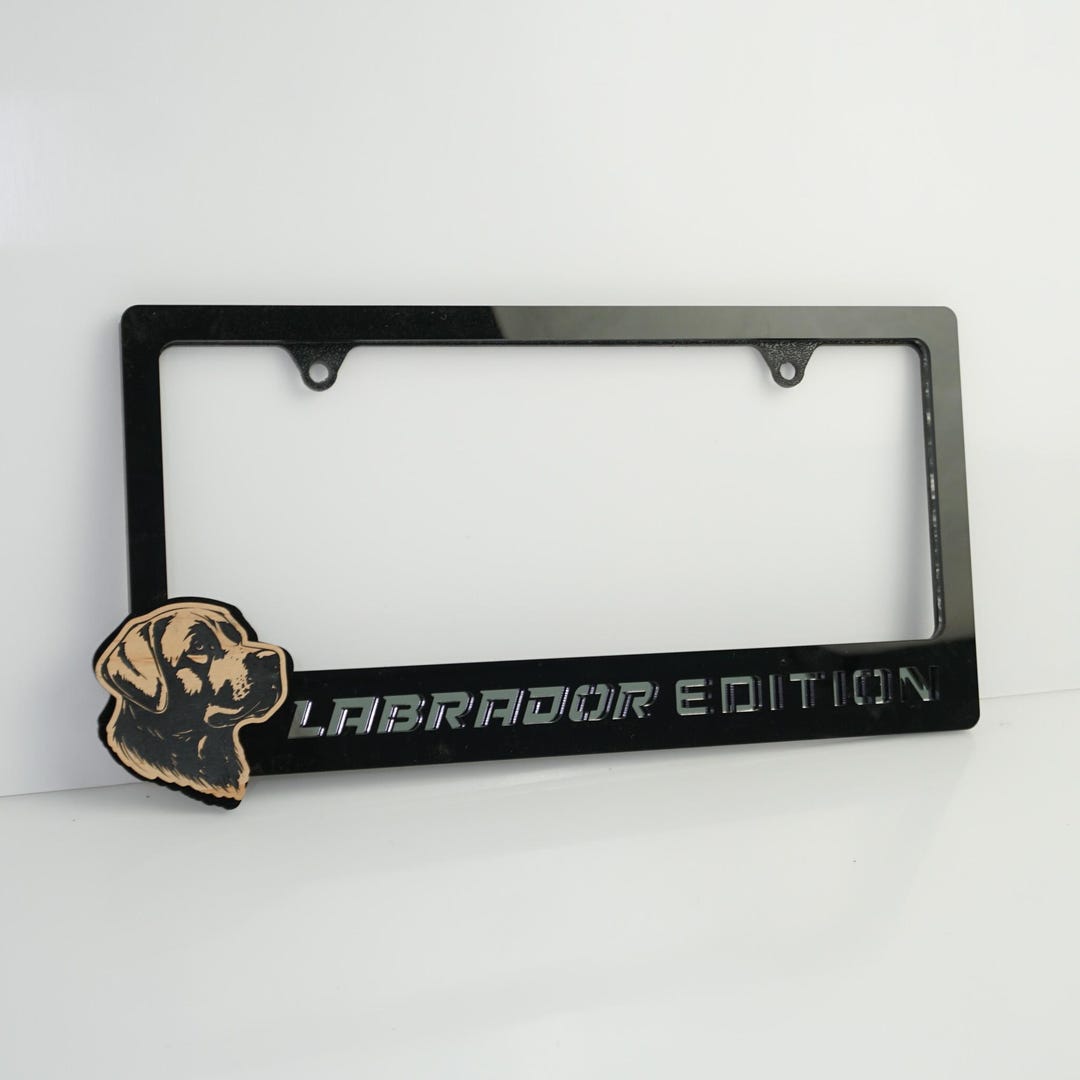 Custom Labrador Edition License Plate Frame - Etsy