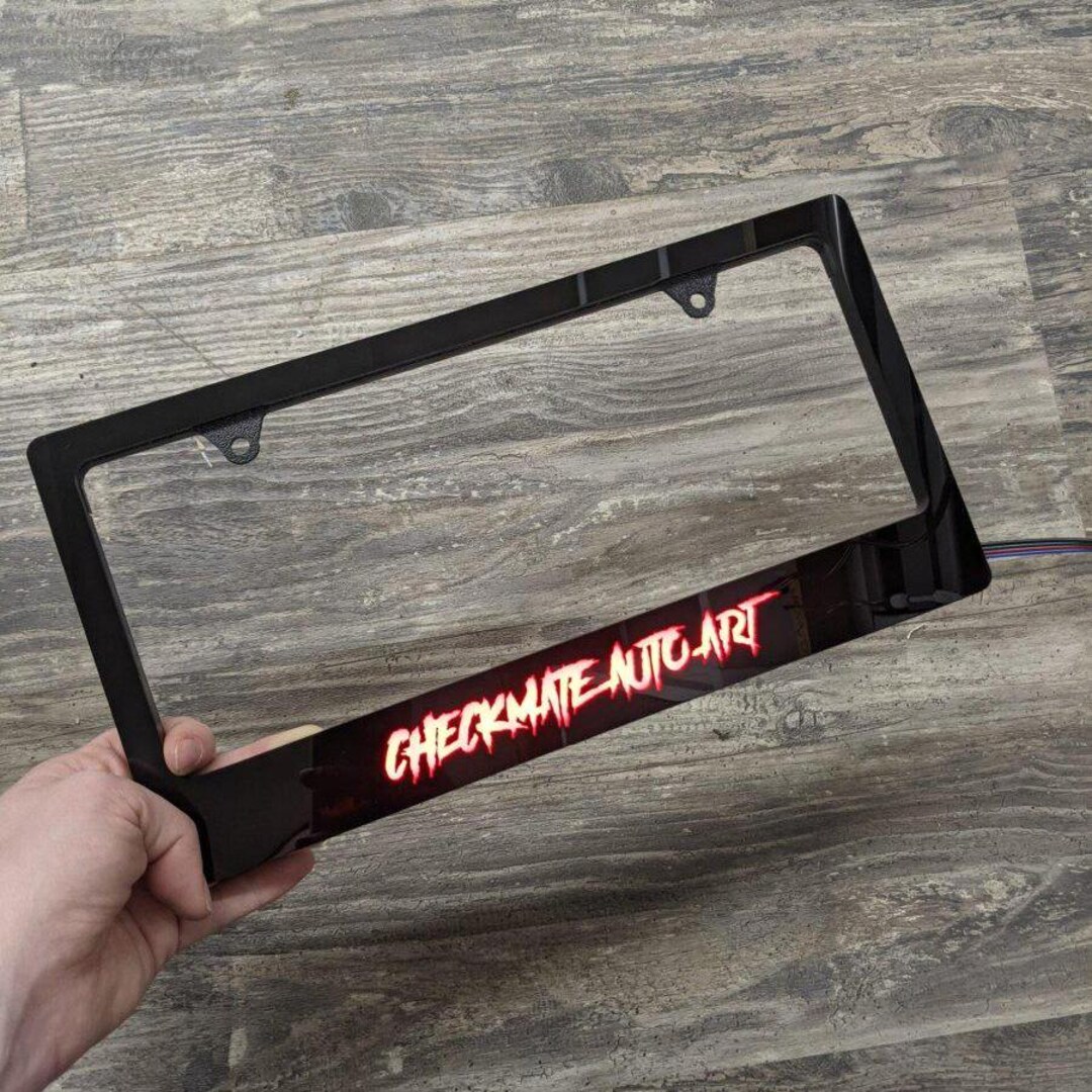LED Bundle - LED License Plate Frames and 3 LED Premium Badges - Etsy