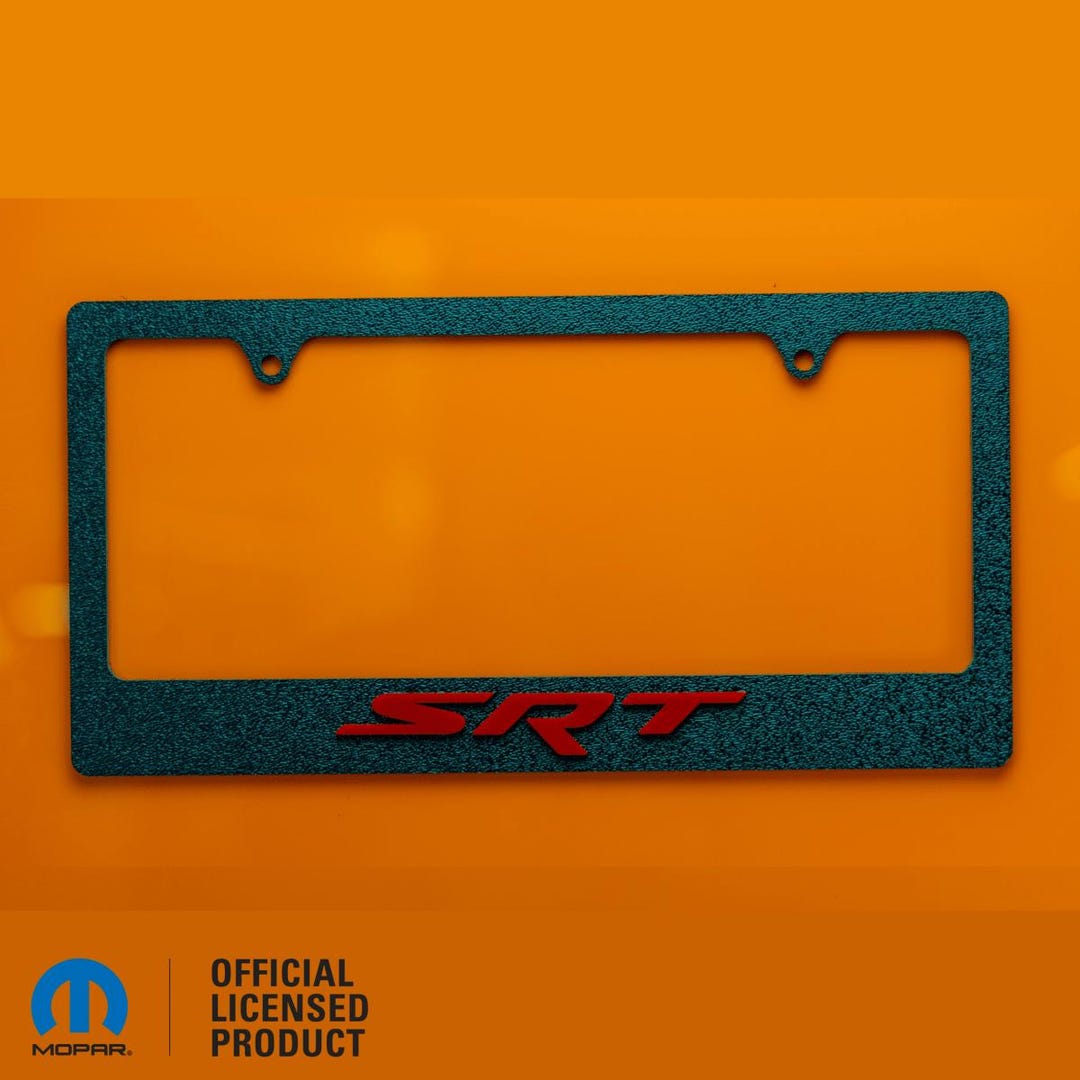 SRT® License Plate Border Frame - Officially Licensed Product - Etsy