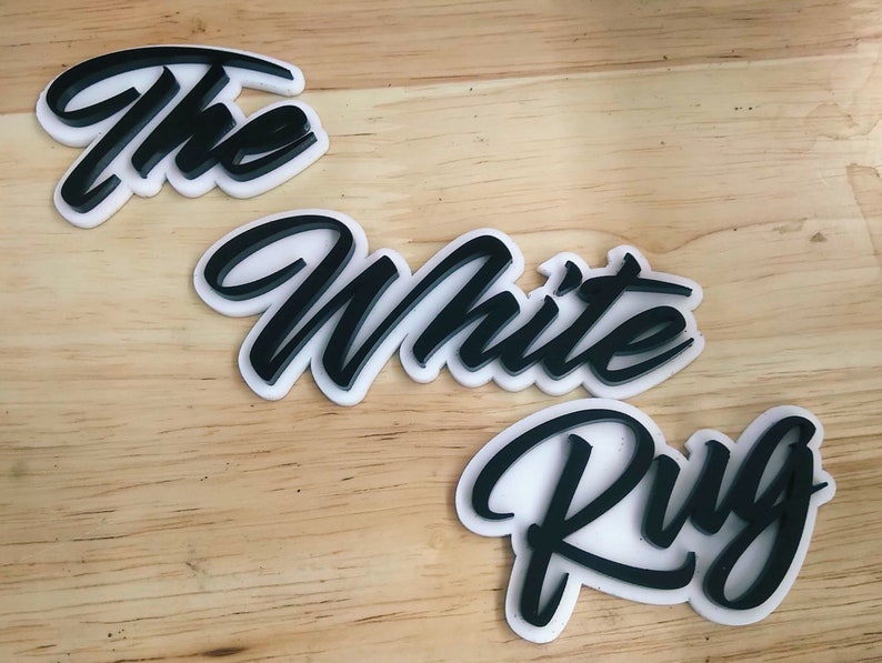 Custom Text Car Badge Script Font Type Your Own and Choose - Etsy