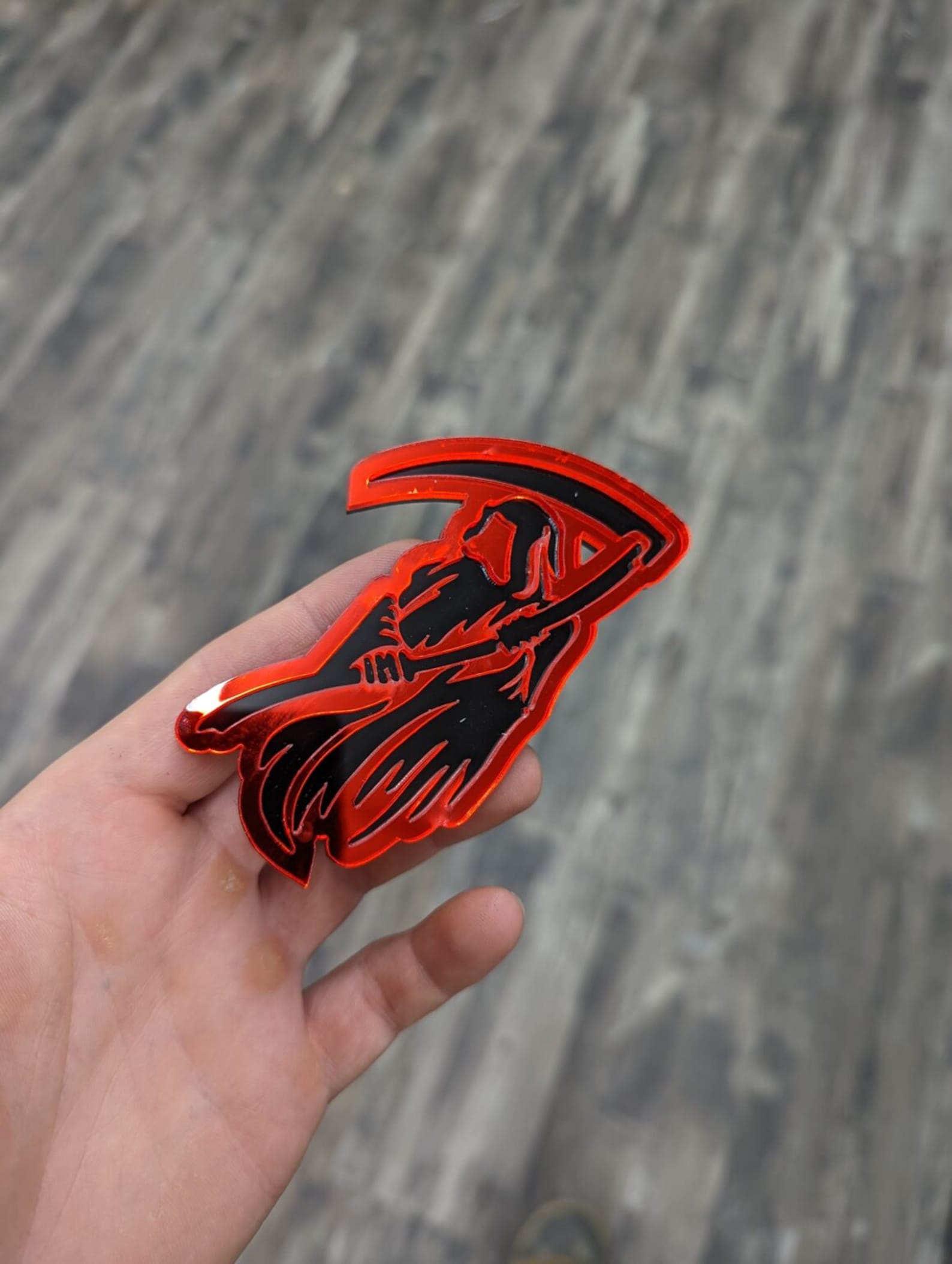 Grim Reaper Car Badge - Car Emblem - Etsy