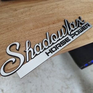 Custom Shadowfax Car Emblem - Brushed and Black - VHB Tape to Mount to ...