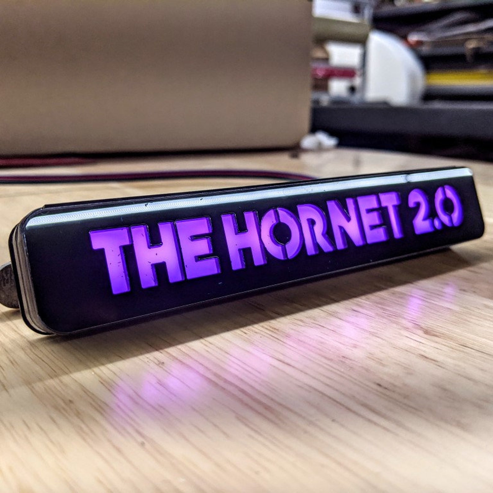Custom LED Grille Badge - Block Font - RGB - 1.12" X 6.5" - Etsy Canada