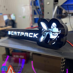 Scat Pack® LED Illuminated Badge - White or RGB - Grille or Body Mount ...