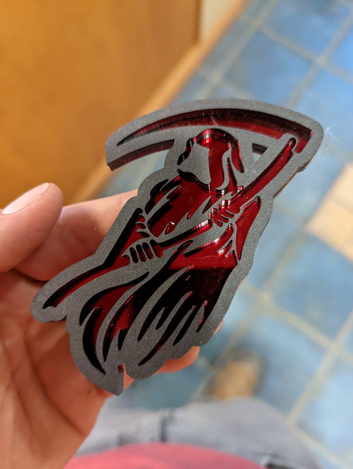 Grim Reaper Car Badge - Car Emblem - Etsy