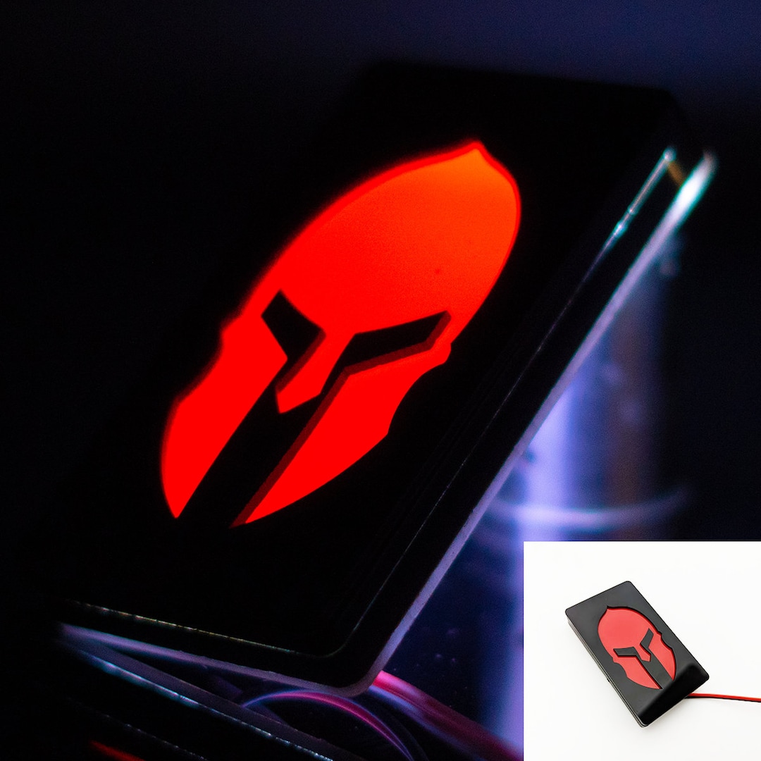 LED Light up Spartan Badge – Fits Mustang® Grille or Trunk - Etsy