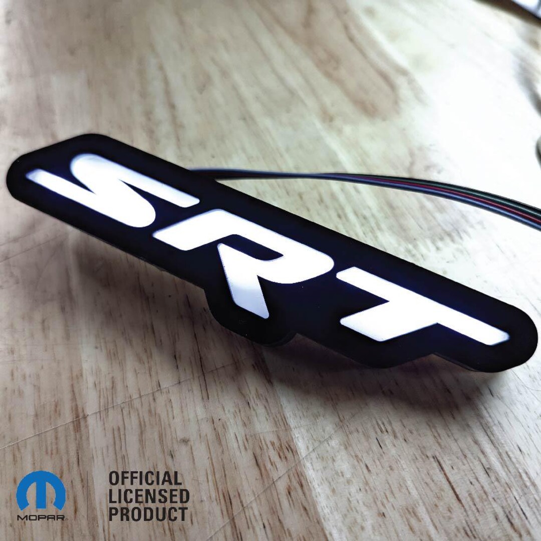 SRT® LED Illuminated Badge - White or RGB - Grille or Body Mount ...